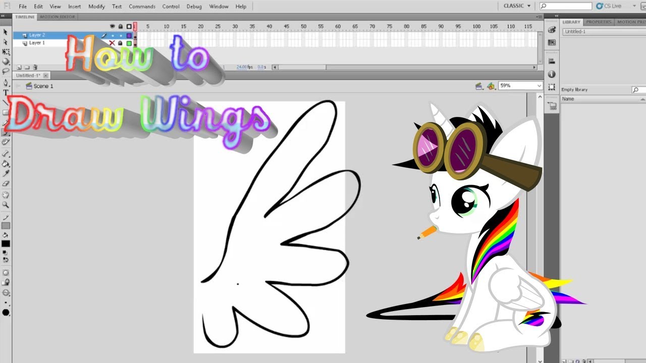 How to Draw Wings - Tutorial - YouTube
