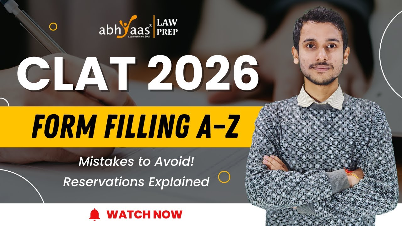 📌CLAT 2026 Application Form Filling – Step-by-Step Guide (A to Z) In English | Abhyaas Law Prep ...