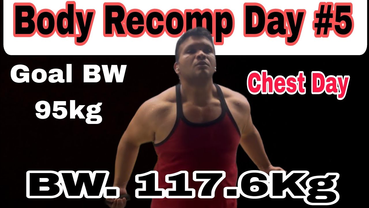 Fat To Fit Day #4 | Chest & Shoulder | BW : 117.6Kg Goal 95Kg ...