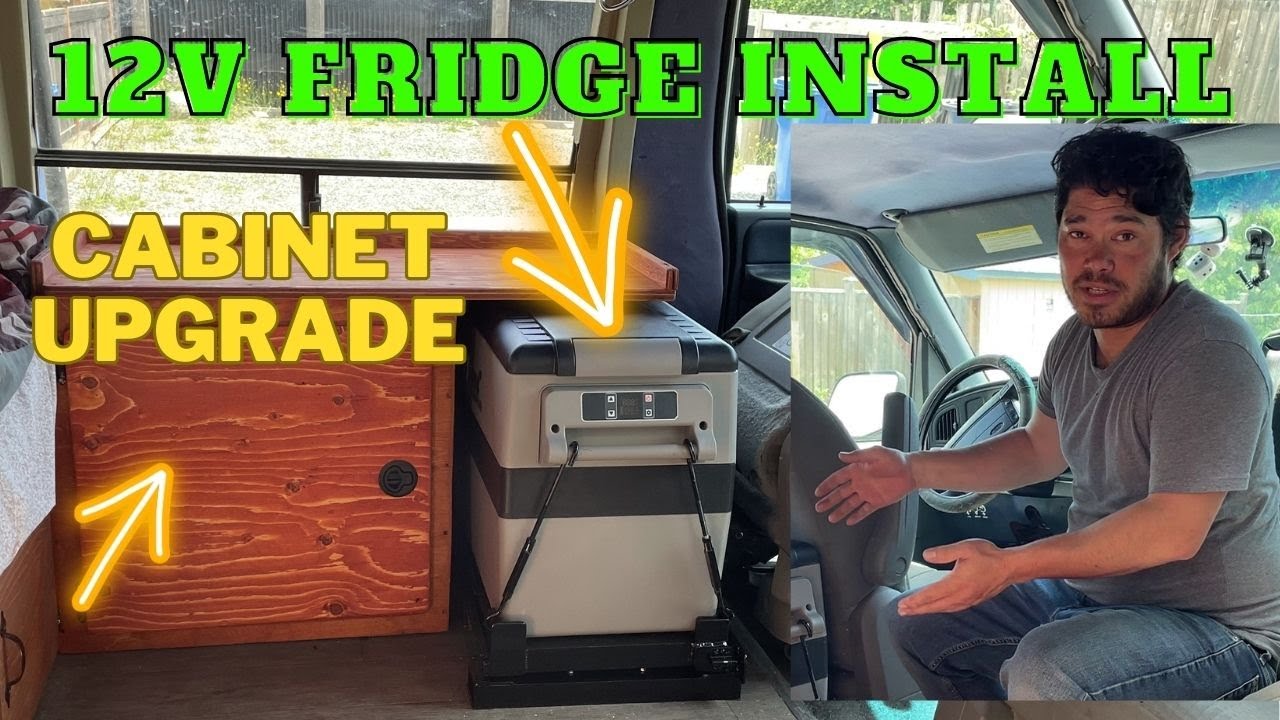 12V Fridge/Freezer w/ Custom Slide Tray Install [1995 Ford Camper Van ...