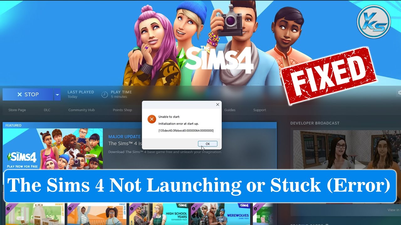 How To Fix The Sims 4 Launching The Game Failed Black Screen Not