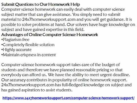 Computer Science Homework Support - YouTube