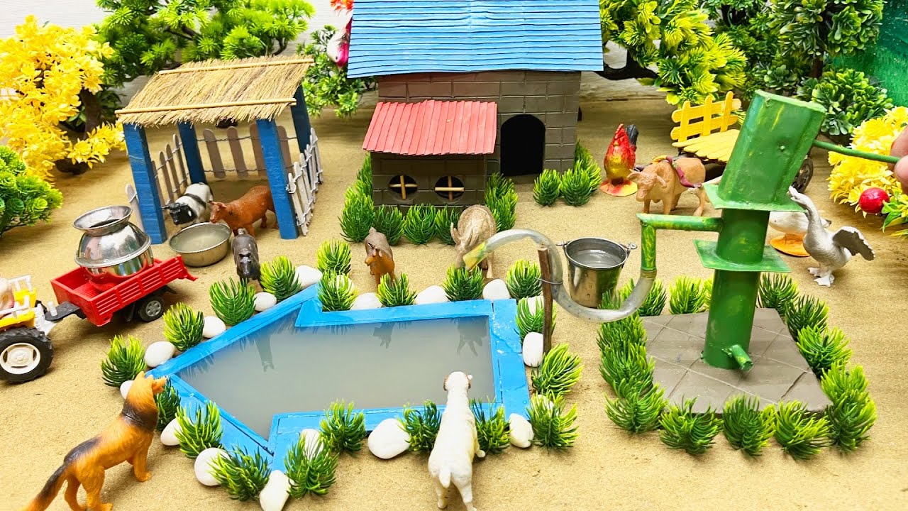 Diy how to make cow shed | house of animals | horse house- cow shed ...