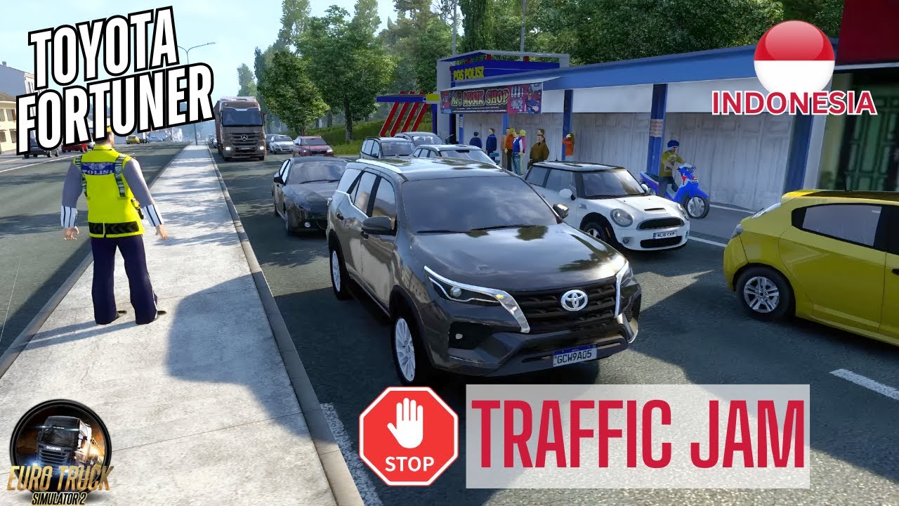 Toyota Fortuner/SW4 I Indonesia Busy Rural Roads #ets2 - YouTube