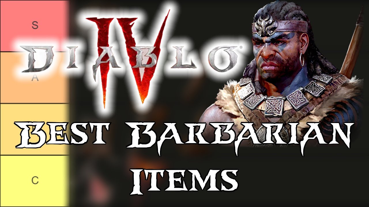 Diablo 4 Barbarian Unique Items Tier List - YouTube