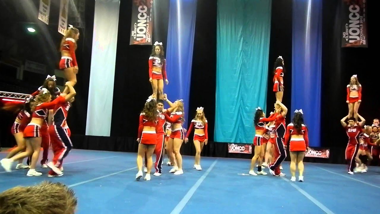 SFU Cheer - PCA 2012 - Red Round 2 - YouTube