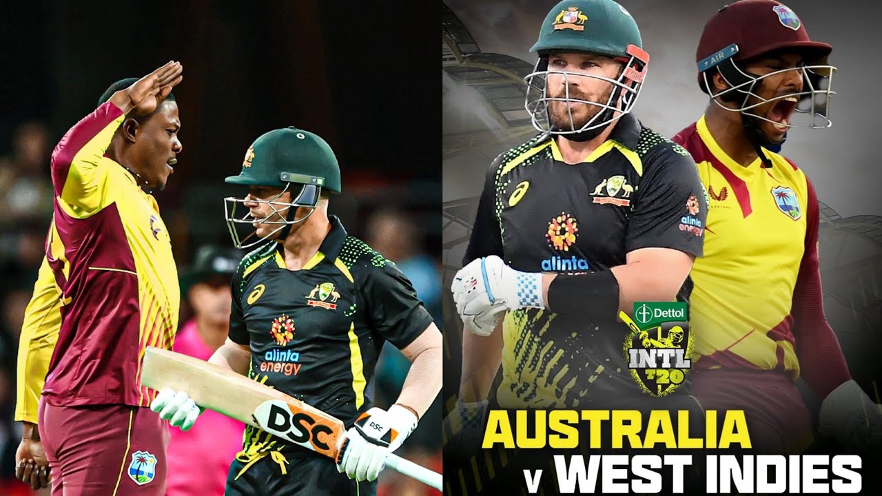 Australia Vs West Indies First T20 Match | Aus vs wI 1st T20 match ...