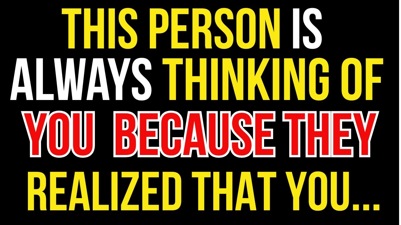 This person can't stop thinking of you because they realized that you ...