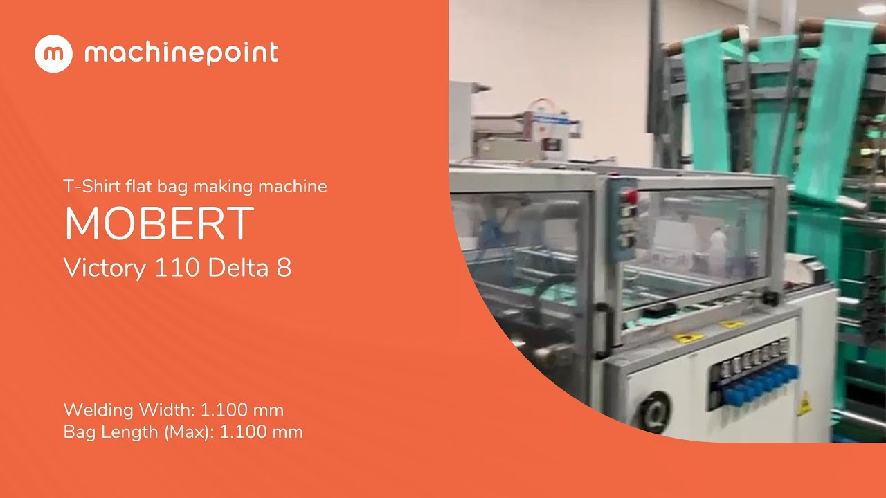 MOBERT Victory 110 Delta 8 T-Shirt flat bag making machine | MOBERT ...