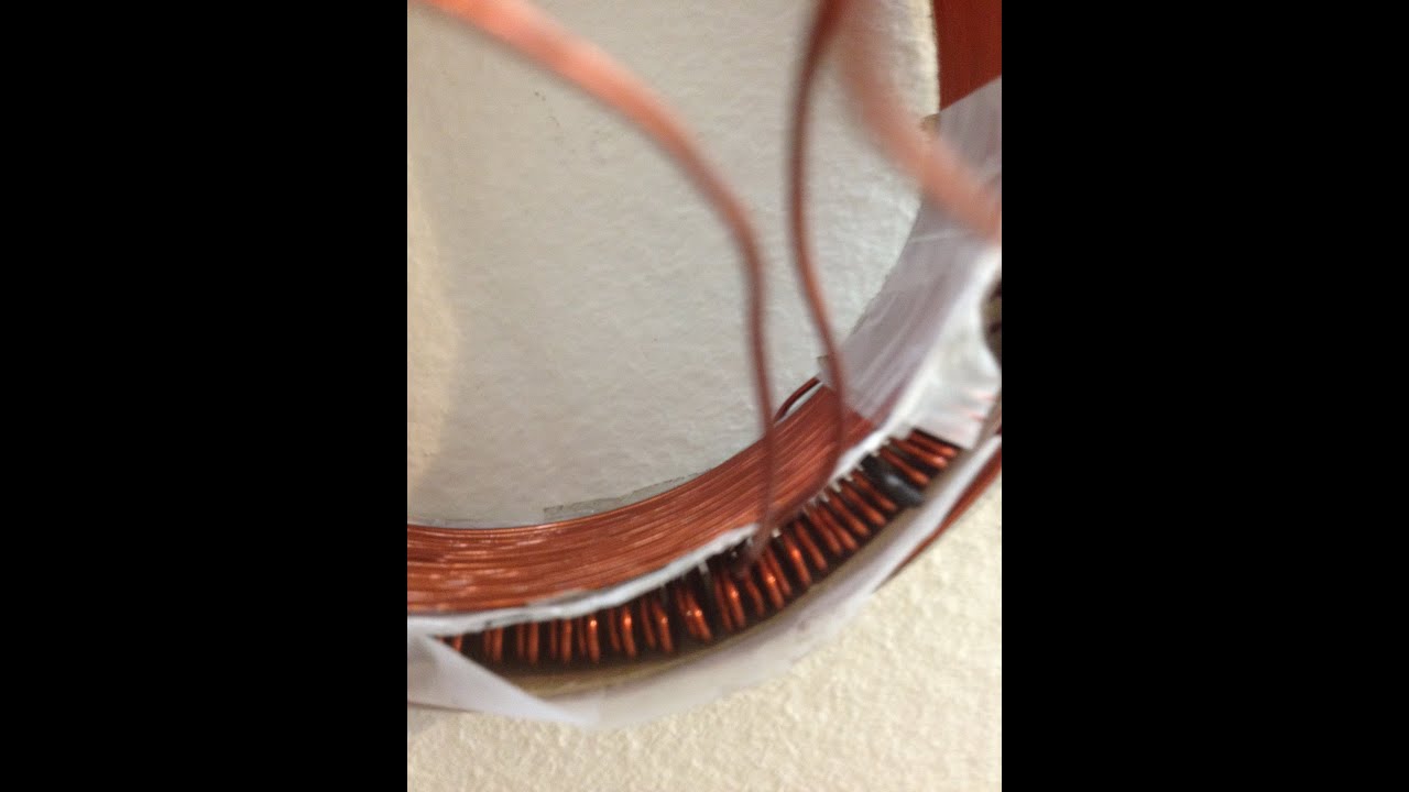 Coreless alternator stator. - YouTube