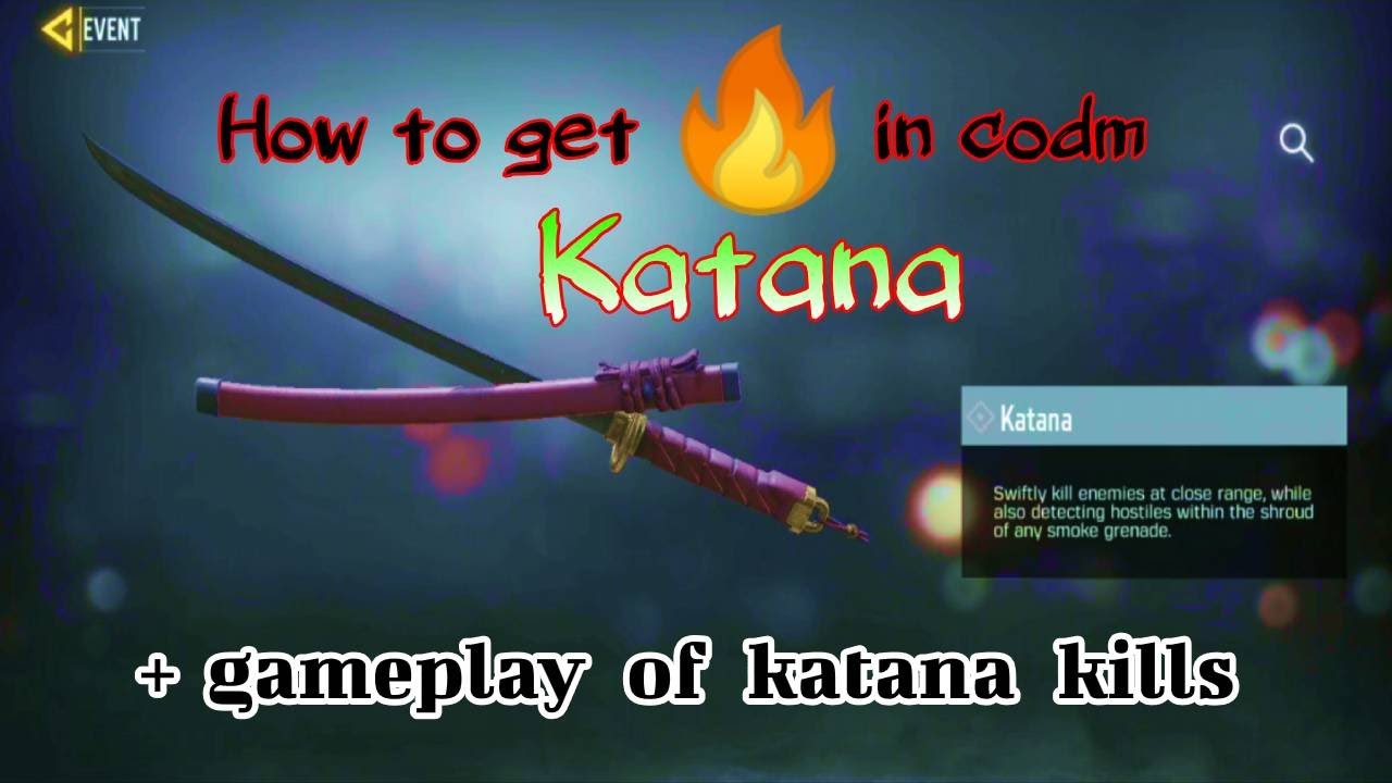 How to get Katana In COD and katana kills gameplay - YouTube