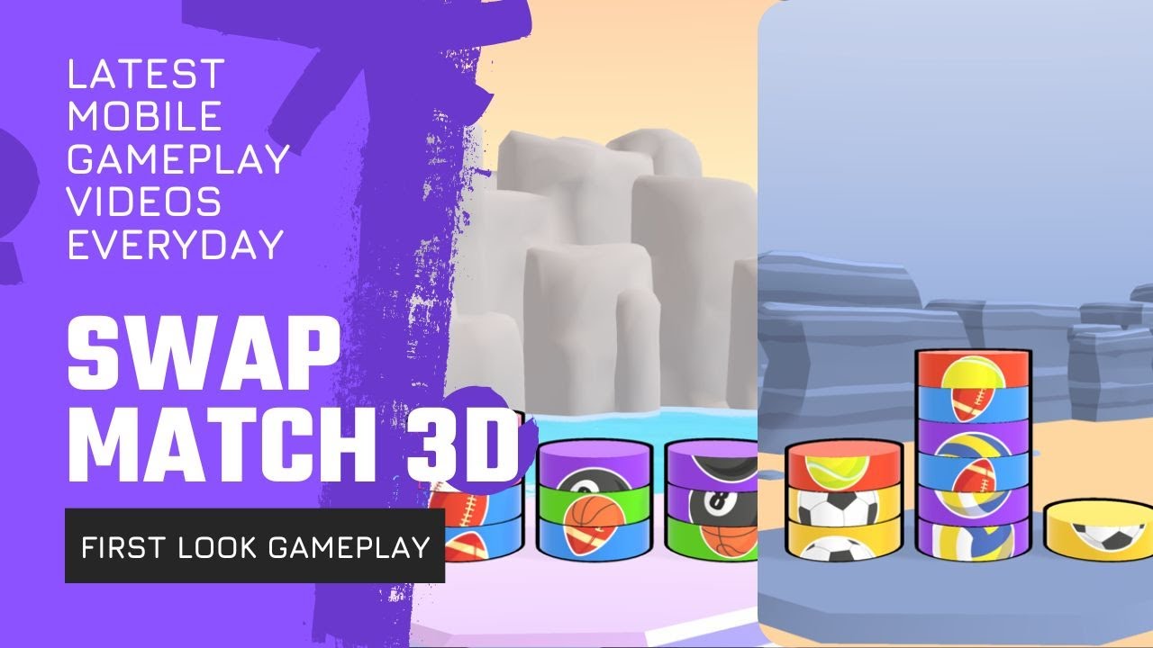 Swap Match 3D 🧩😕🧩😎 All Levels Gameplay iOS - YouTube