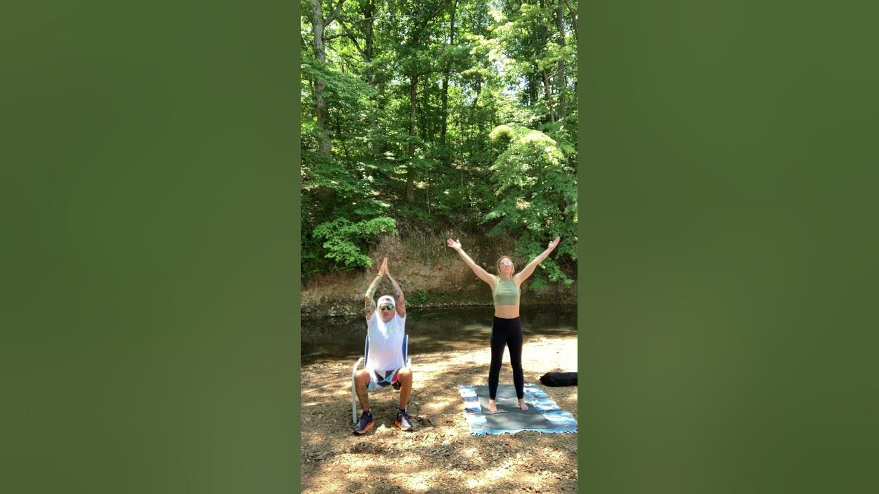 Sammy's Yoga Sesh Toe Touch Challenge Day 1 - YouTube