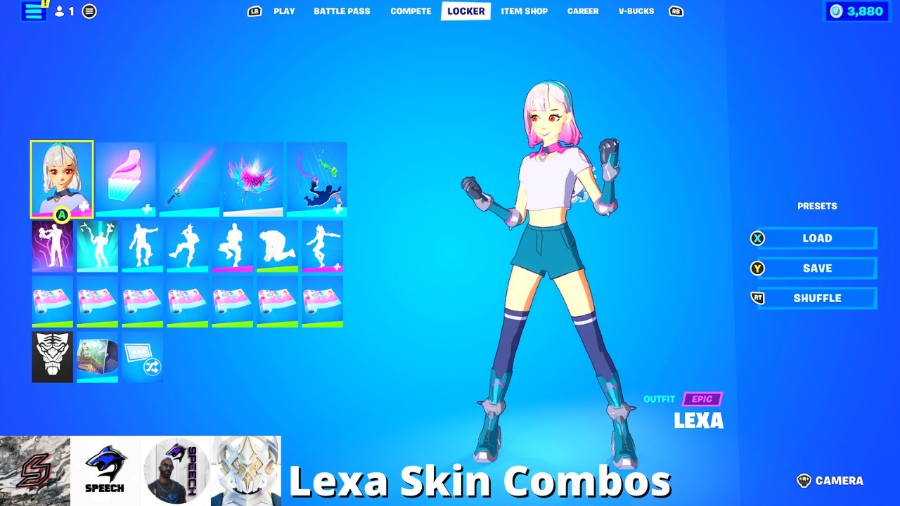 Lexa Skin Combos (Fortnite Battle Royale) - YouTube