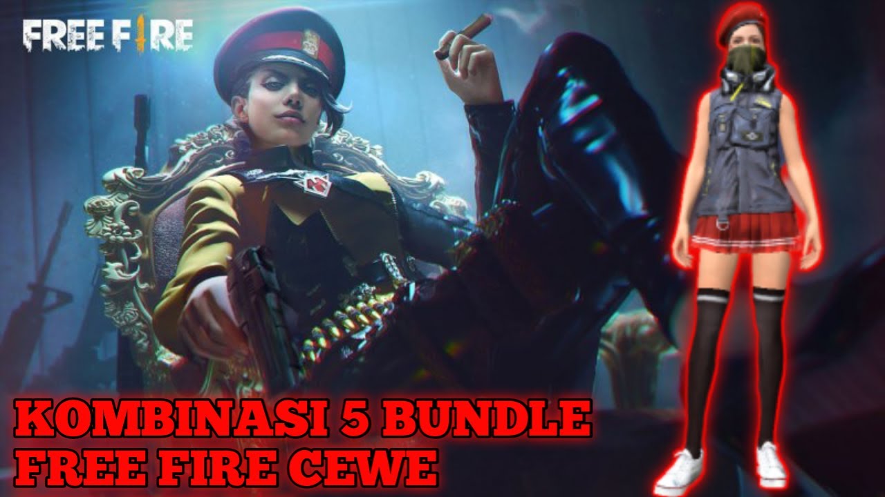 KOMBINASI 5 BUNDLE CEWE FREE FIRE TERKEREN - YouTube
