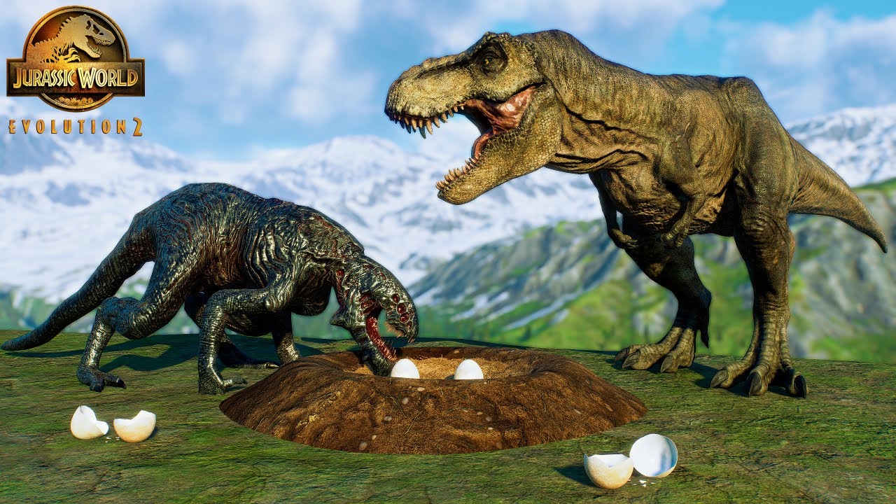 ALIEN MUTANT CREATURE Hunts for T-Rex Eggs - Part 1 | Jurassic World ...