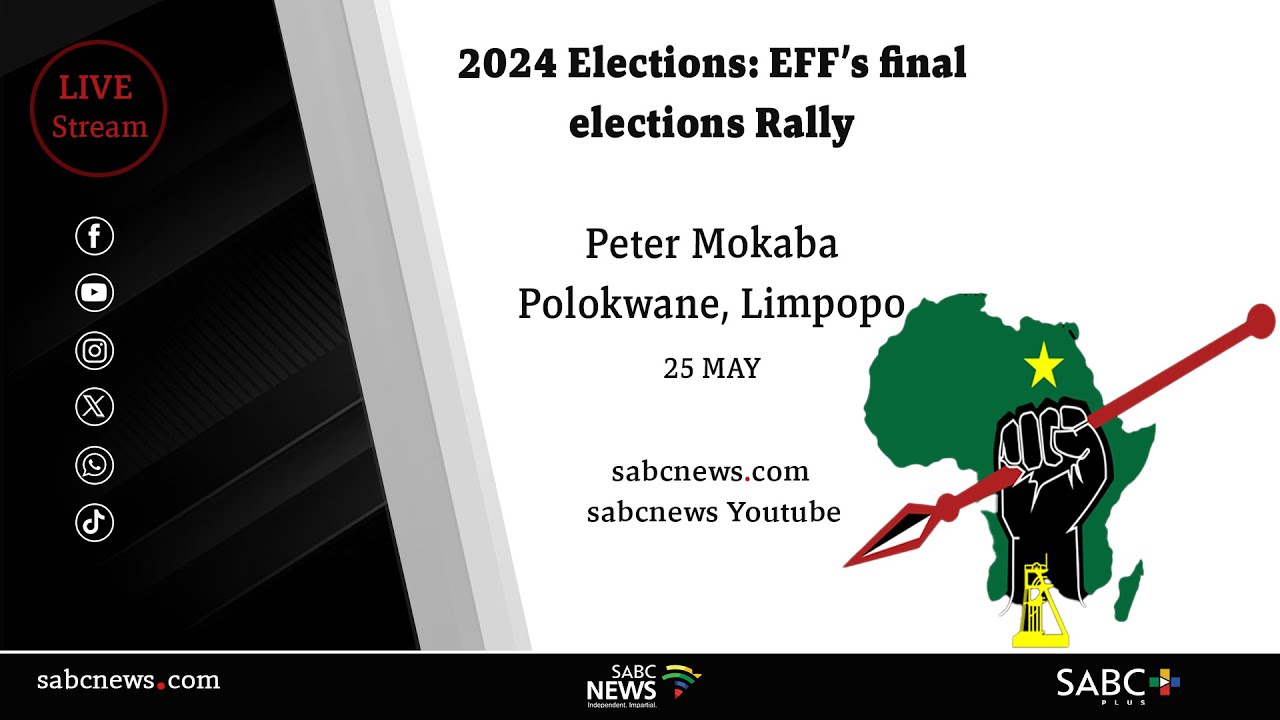 EFF's Tshela Thupa Rally at Peter Mokaba stadium - YouTube