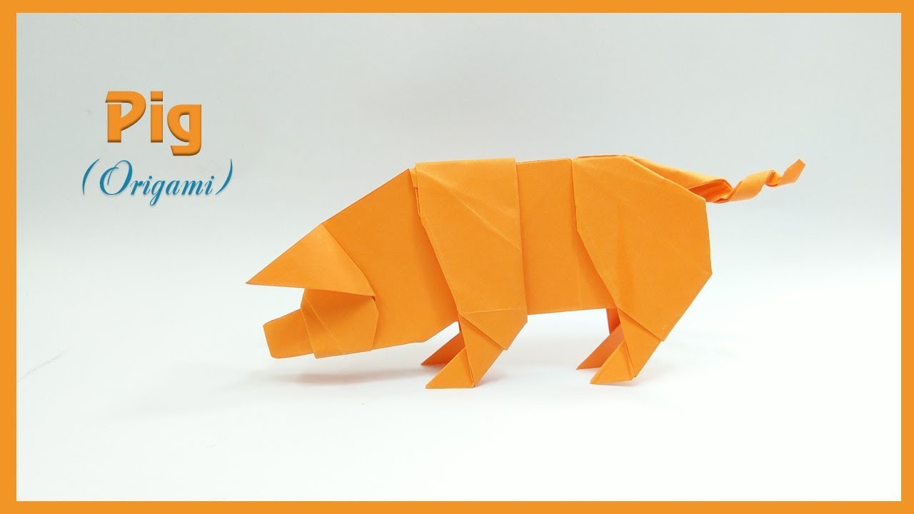 Origami Pig Tutorial Easy | Hướng dẫn gấp con lợn đẹp nhất | Tuan Bo ...