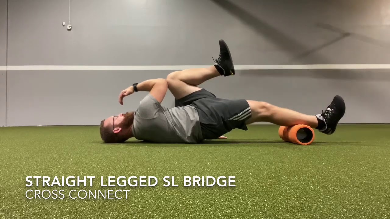 Straight legged bridge with cross connect - YouTube