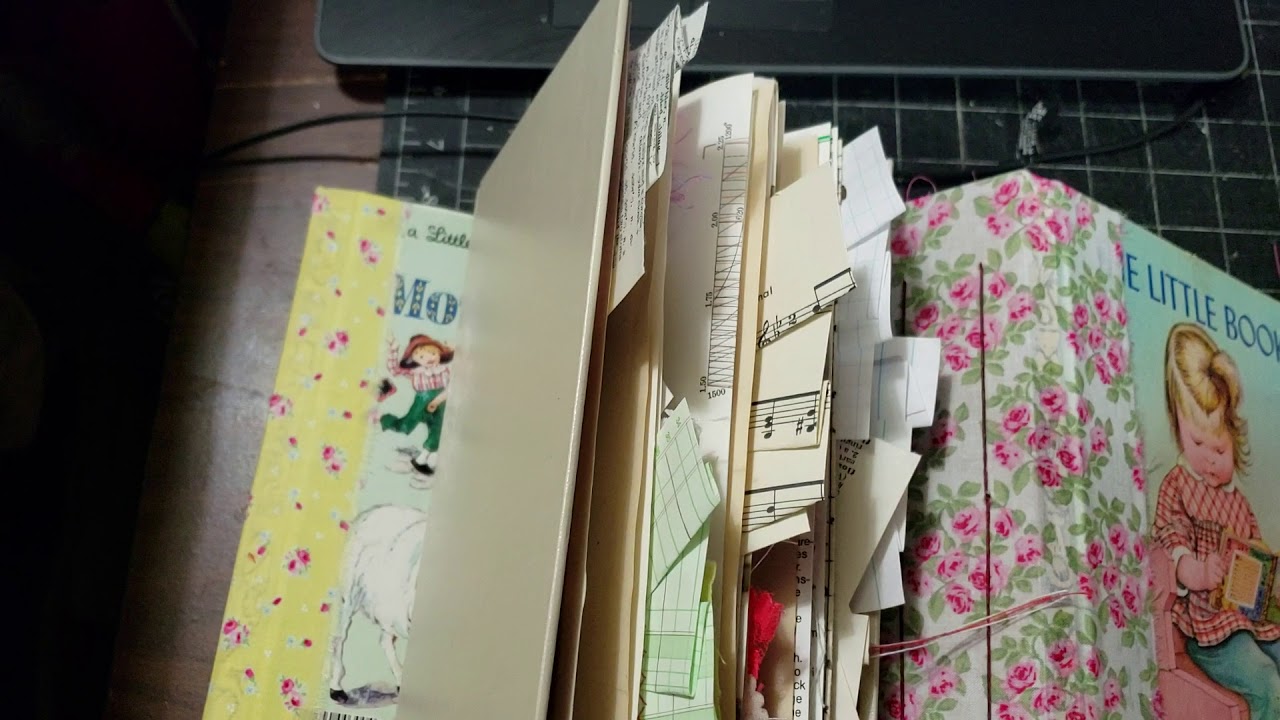 Drawing for the vintage book page journal - YouTube