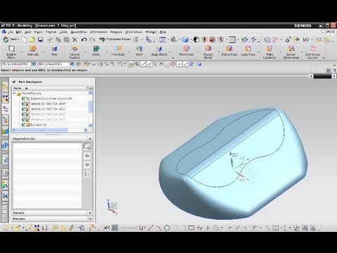 Brennraum 2 - Siemens NX 8 Surface Training - Section surface fillet ...