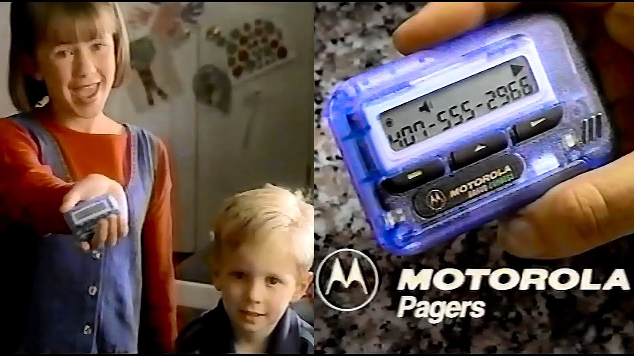1994 Motorola Pagers Commercial | How We Communicated In The 1990s ...