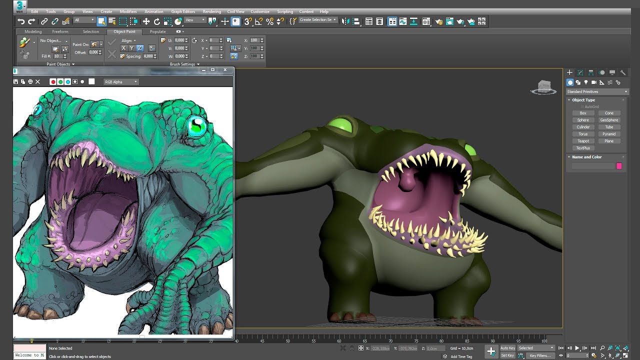 Object Paint with 3ds Max - YouTube