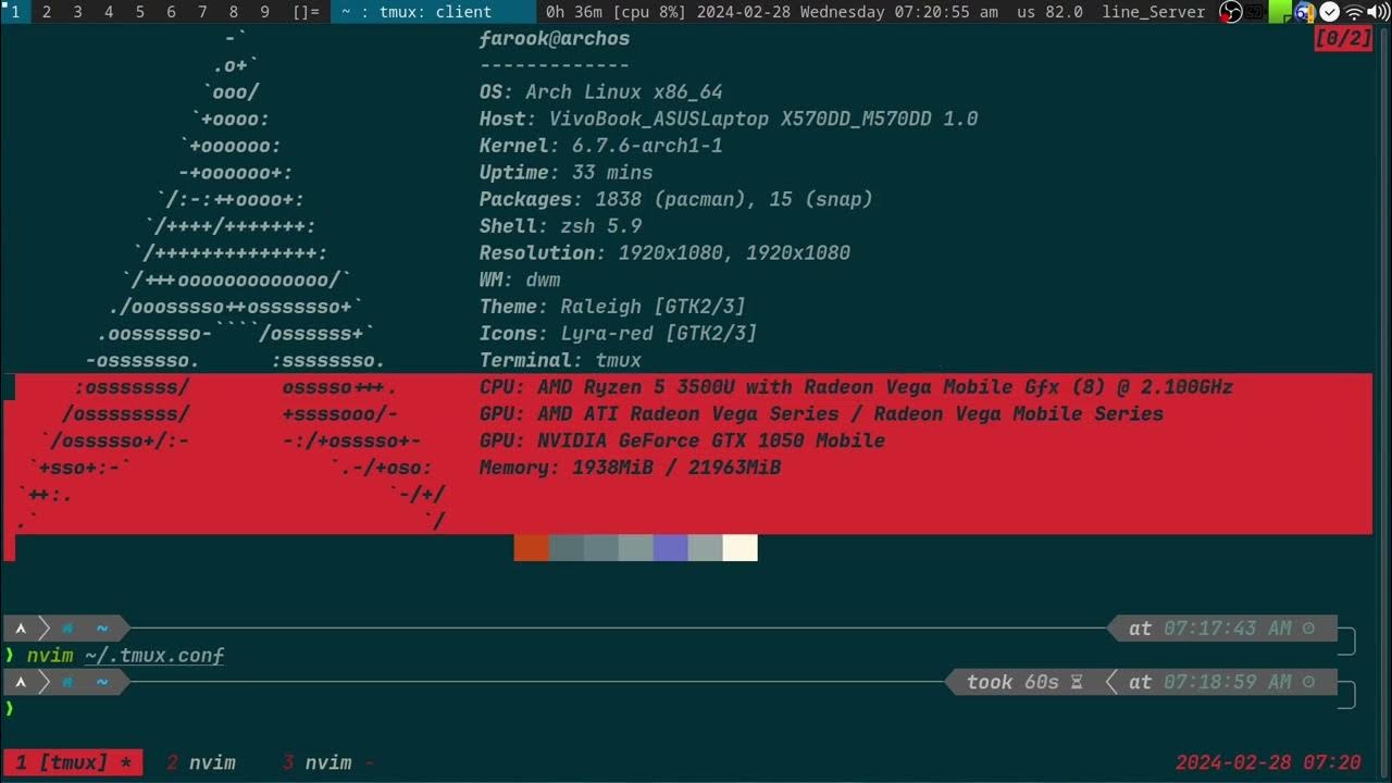 copy text from tmux session to system clipboard - YouTube