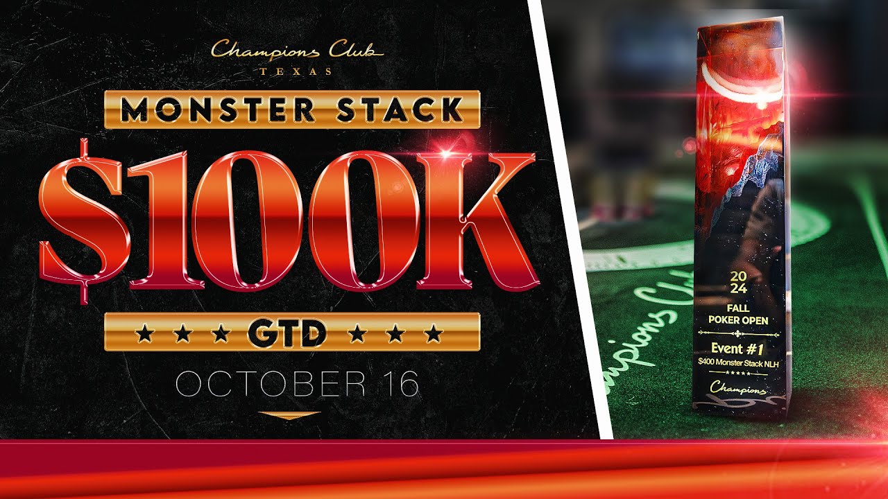 Fall Poker Open: Monster Stack $100K GTD FINAL TABLE - $31,900 for First Place! - YouTube