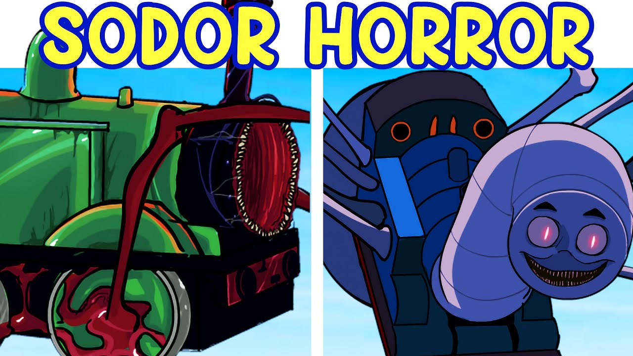 FNF Vs Spider Thomas, Oliver The Beast, Slender Engine [HORROR ON SODOR ...