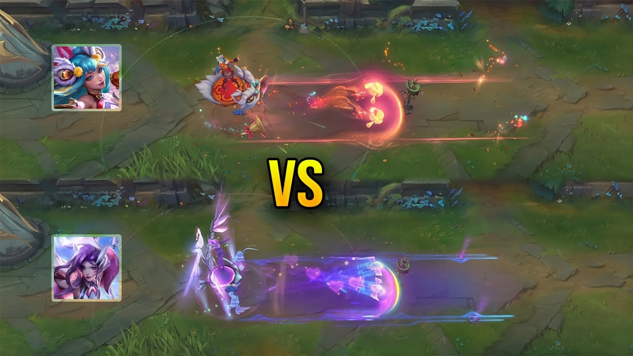 Firecracker Seraphine vs Battle Dove Seraphine - Skin Comparison ...