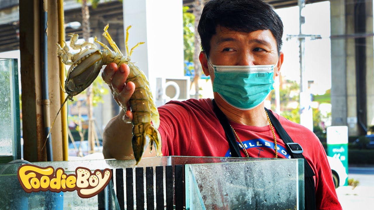 Mantis Shrimp Cooking | Mantis Shrimp Stir Fried Recipe - Thai Street ...