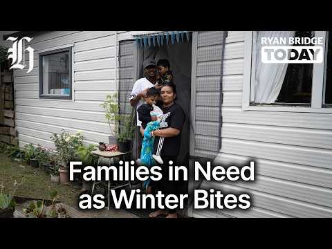 Family living in a cold garage fear for health of their children as winter bites | Ryan Bridge TODAY