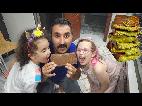 BAHAR VE BANU ALYA İLE DUBAİ CİKOLATASİ YAPTIK !!! GÖKHAN HEPSİNİ BİTİRDİ!!