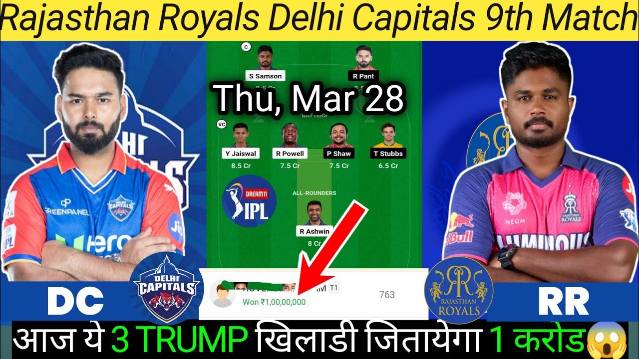 DC vs RR ipl 2024 Rajasthan Royals Delhi Capitals prediction - YouTube