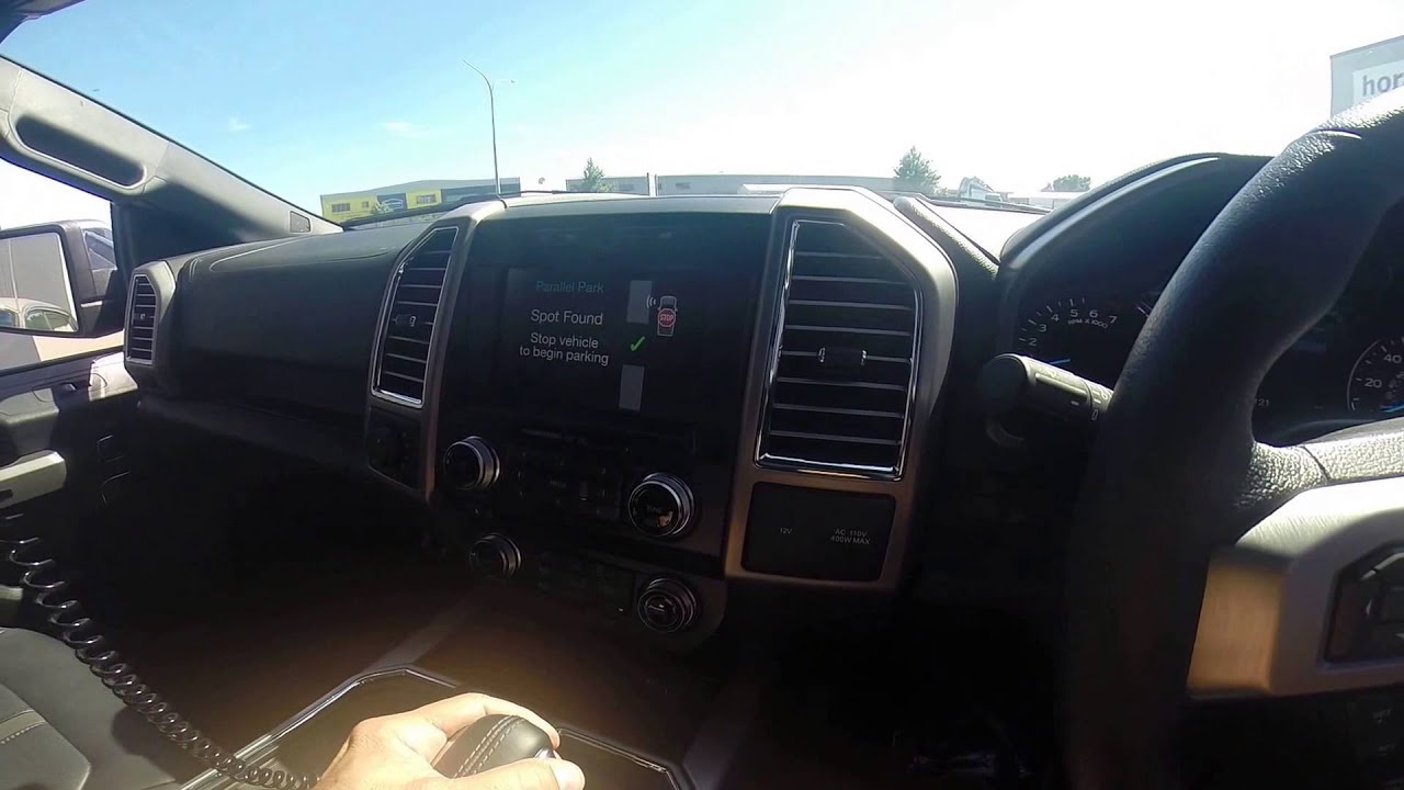 2015 Ford F150 Right Hand Drive - Park Assist auto park feature - YouTube