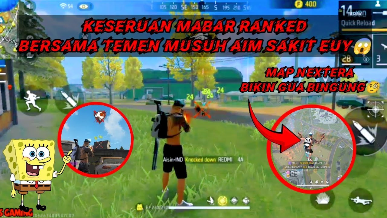 KESERUAN MABAR RANKED‼️MUSUH AIM SAKIT PARAH 😱MAP NEXTERA BIKIN PUSING🧐 ...