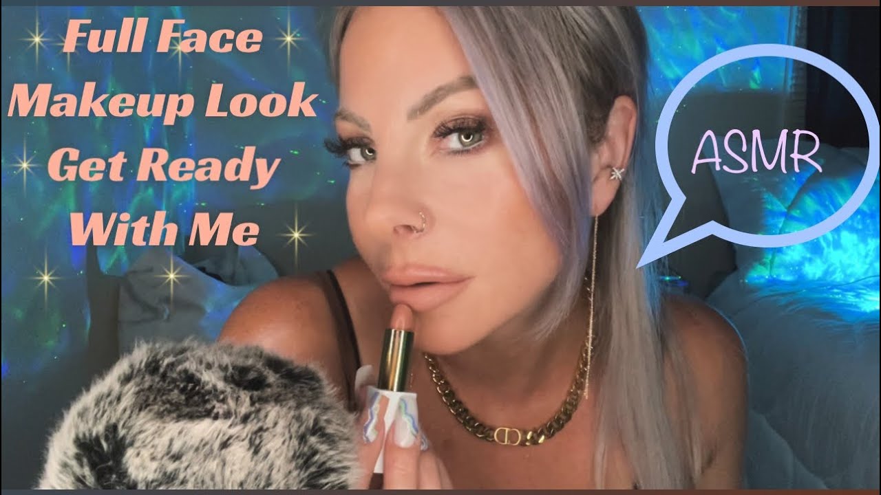 ASMR Full Face Everyday Makeup Whispered Chit Chat Get Ready With Me ...