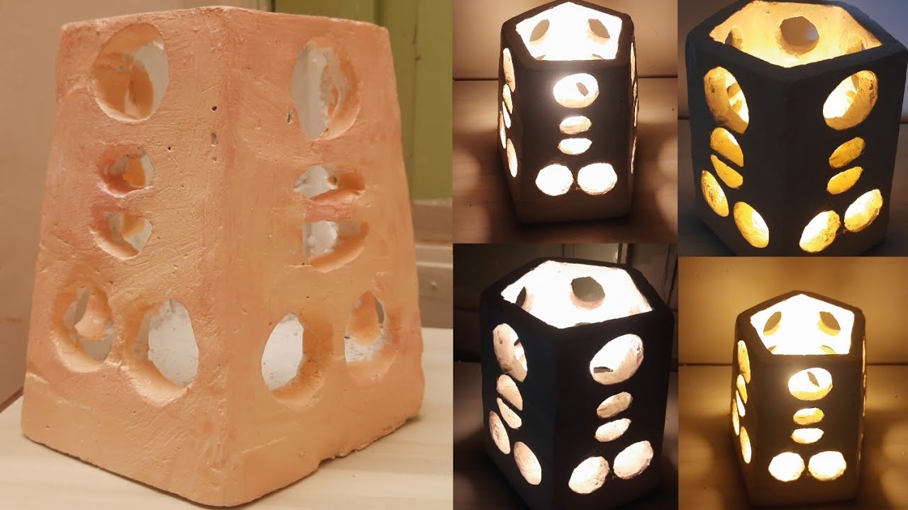 Amazing Table Lamb Flower Vase Making/ DIV Night Lamb / Lighting Corner ...
