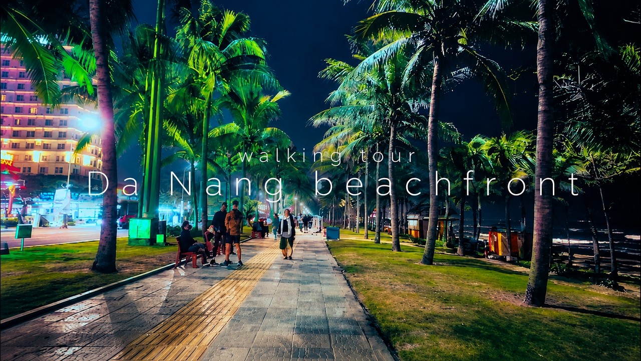Da Nang Beachfront Stroll Walking Tour - YouTube
