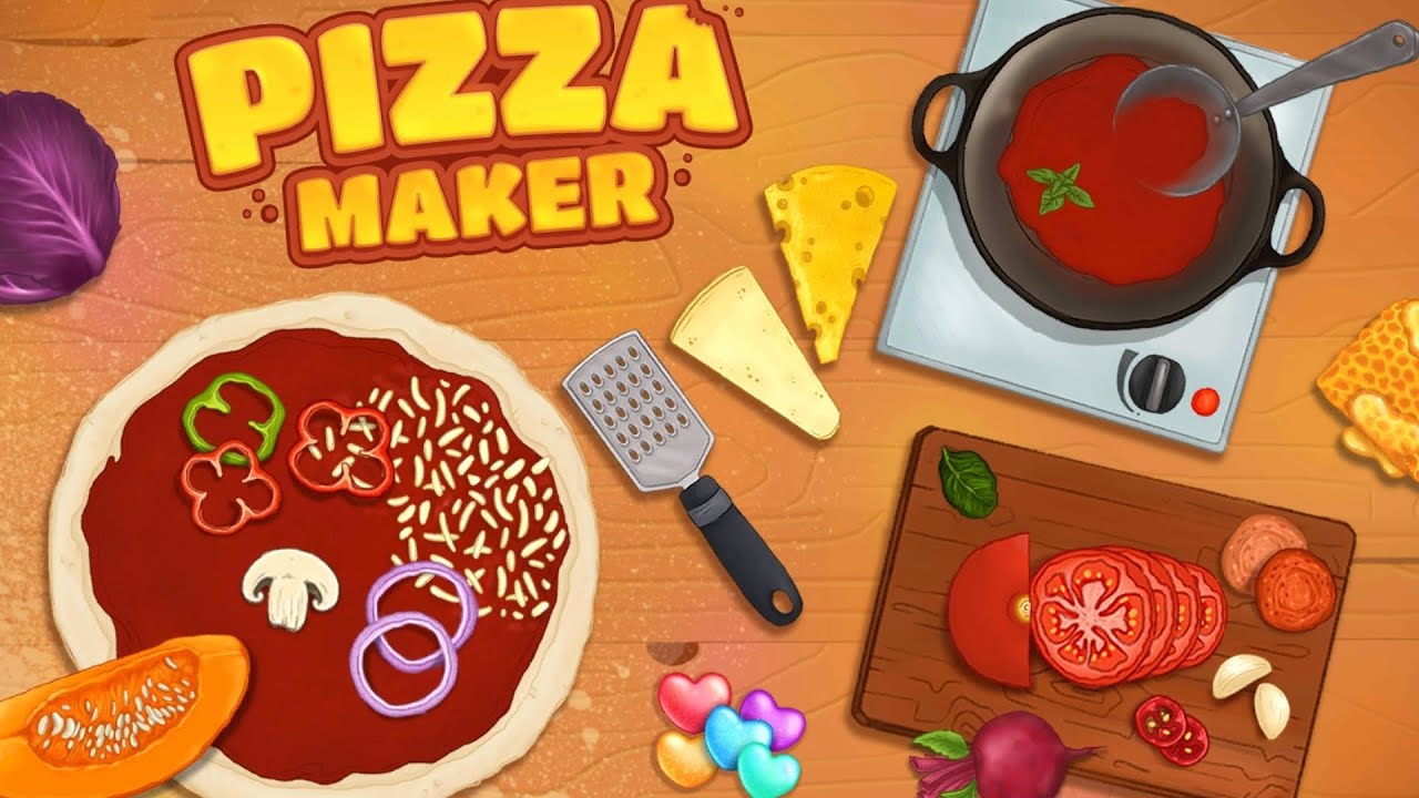 Pizza Maker - let's make pizza with shrimp topping. my pizza must be ...