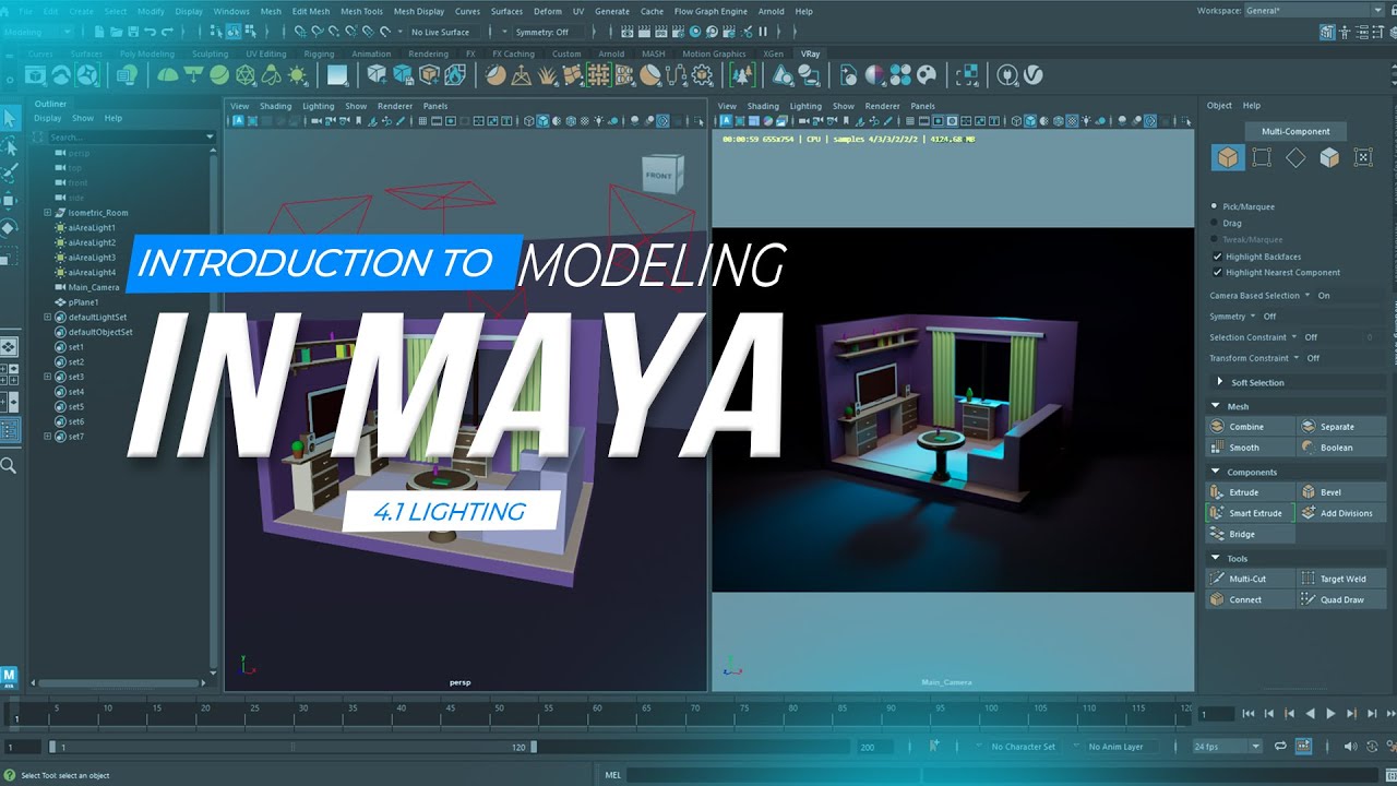 Maya for Beginners: Lighting (Lesson 17) - YouTube