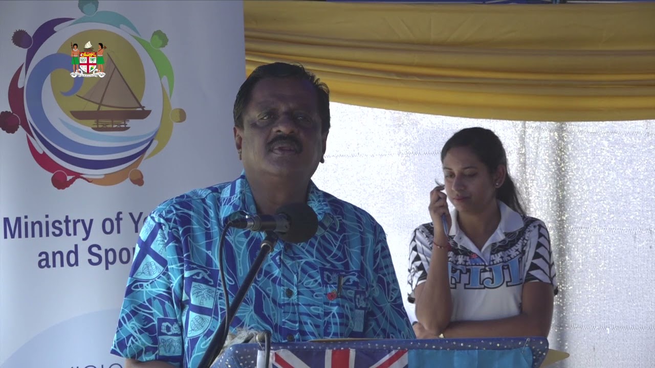 Fijian Minister for Youth and Sports Parveen Bala celebrates Fiji day ...