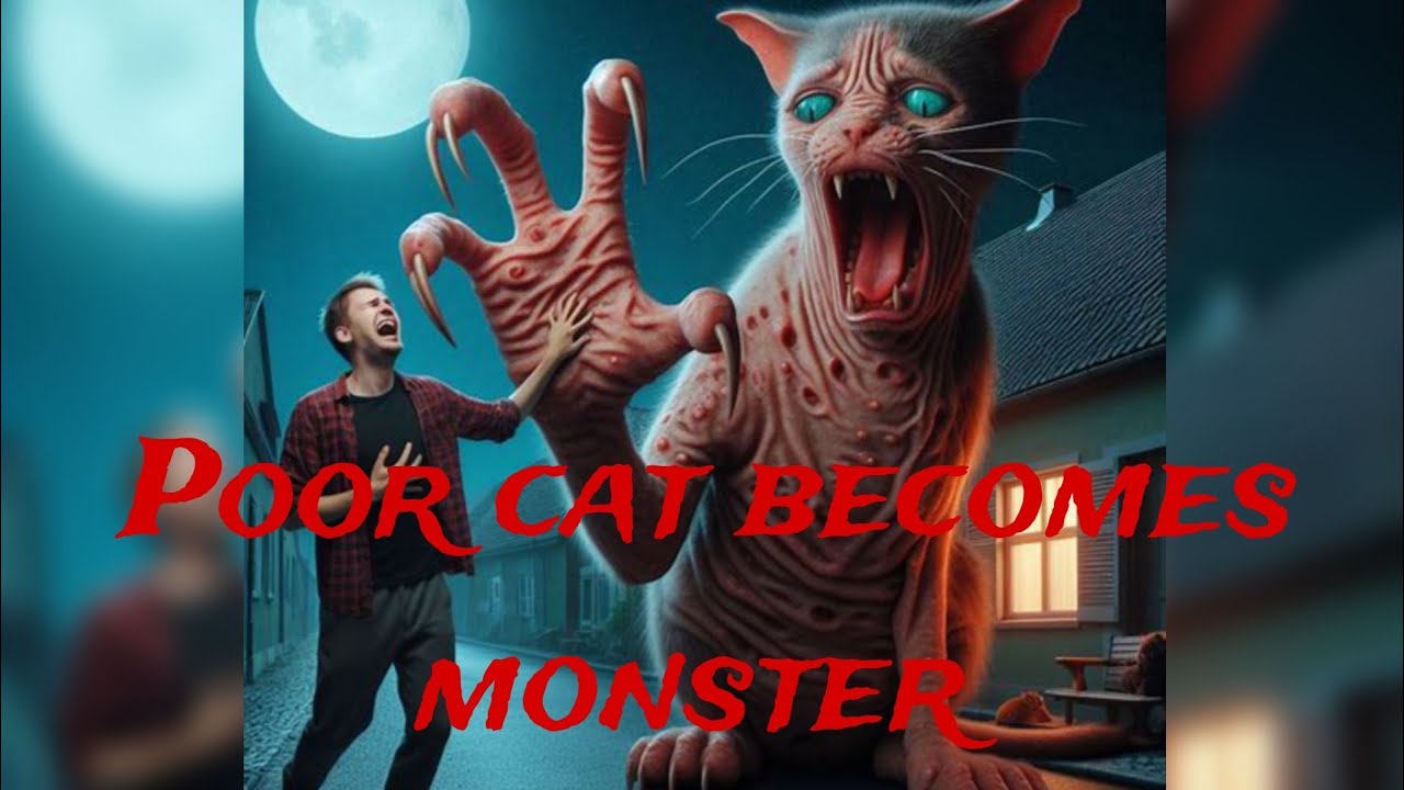 Poor cat becomes monster 😭#poorcat #cat #aiart #pet #straycat - YouTube