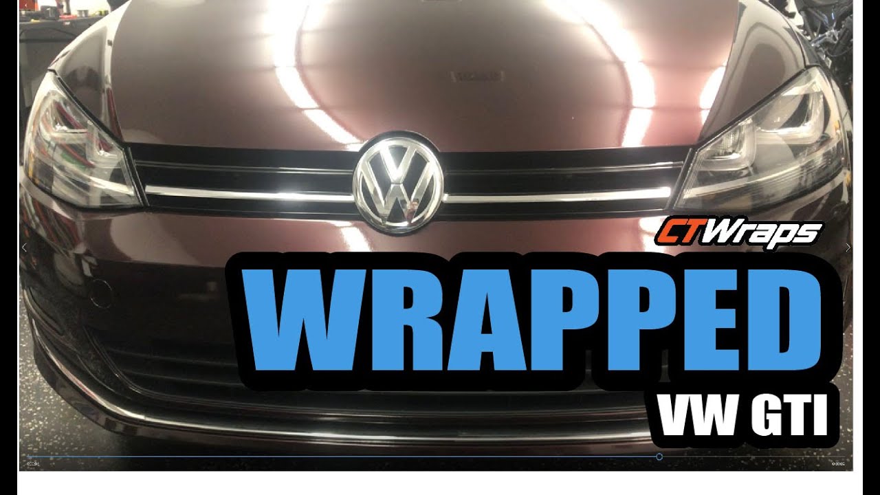 Car Wrap Series: Volkswagen GTI Wrapped in 3M Black Rose! - YouTube