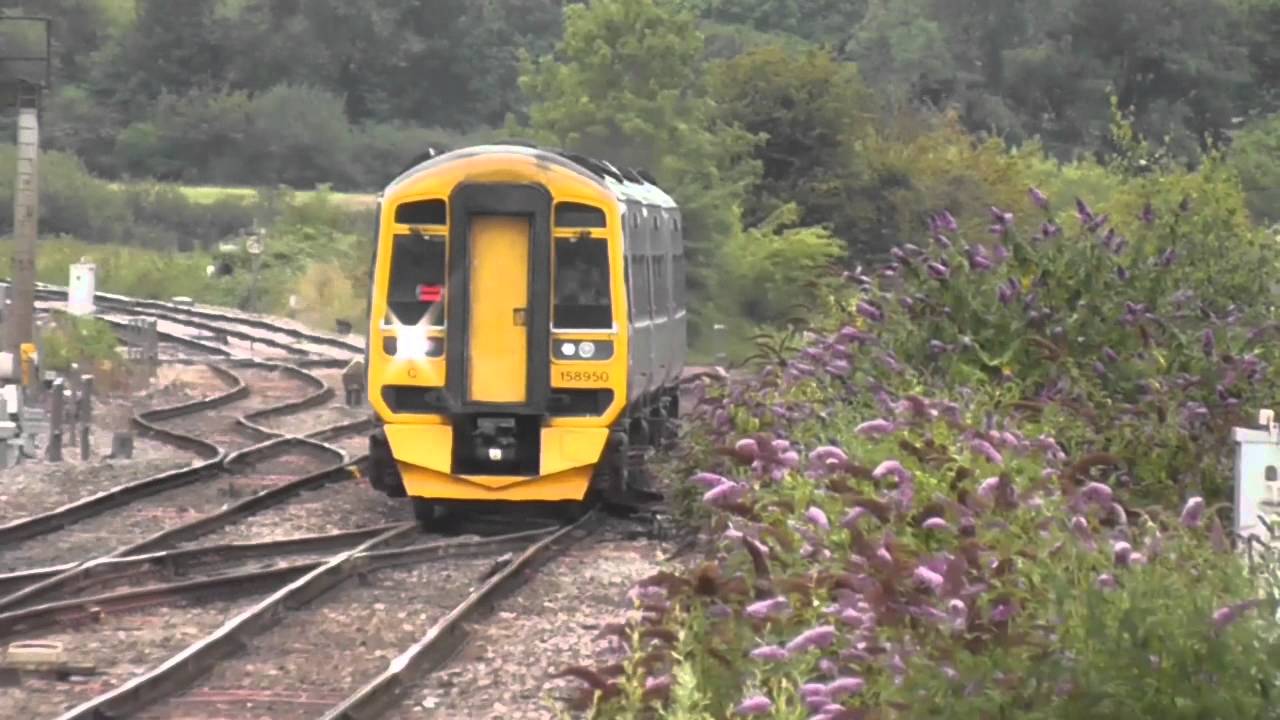 First Great Western Class 158 arriving at Westbury - YouTube