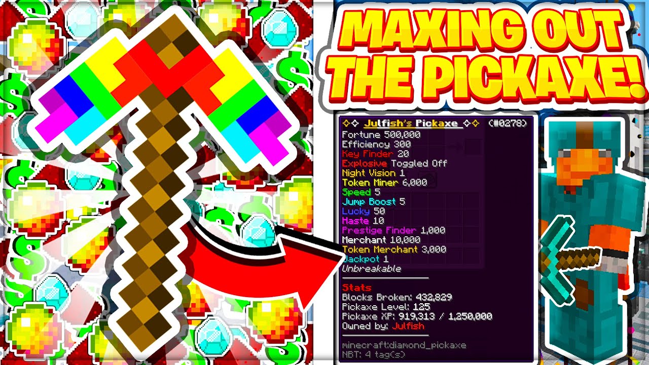 WE MAXED OUT OUR PICKAXE ON BRAND NEW OP PRISONS SERVER! *OP ...