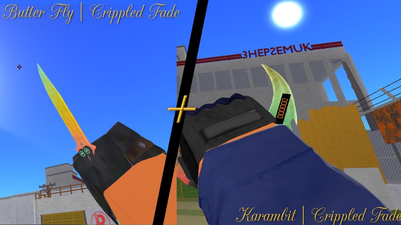 Counter Blox Playing | Showcasing: Butter Fly | Crippled Fade and ...