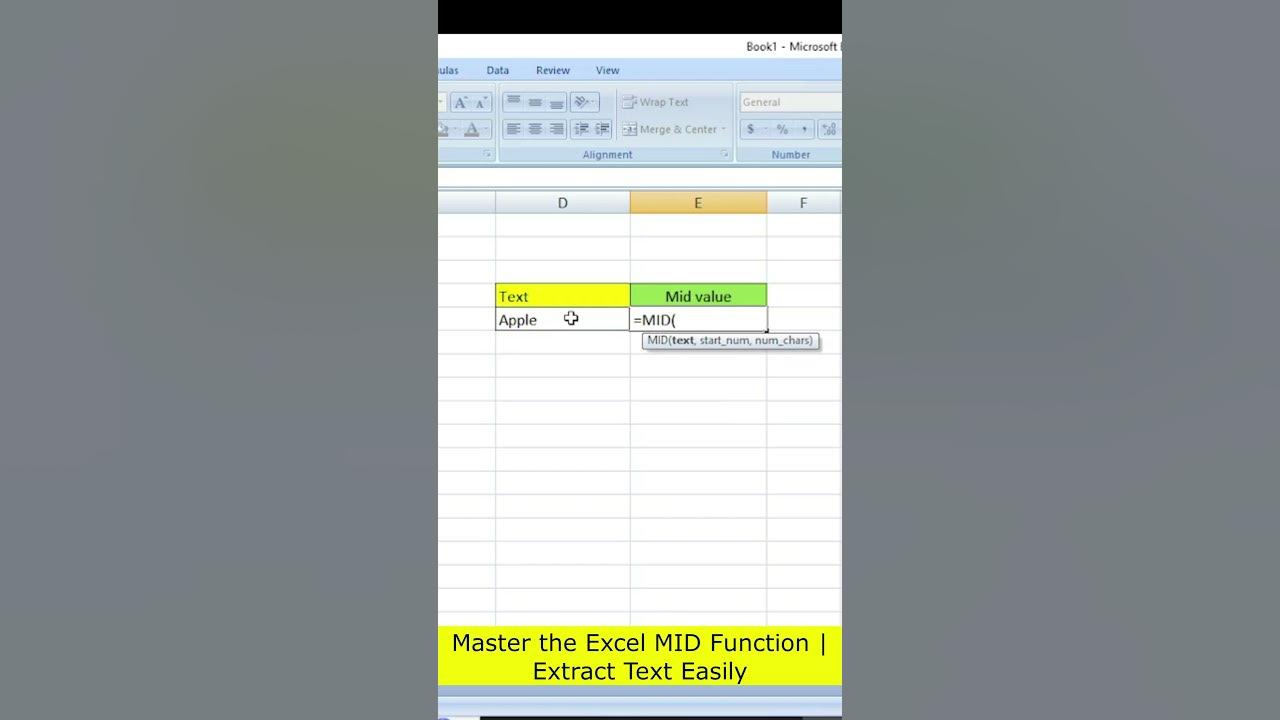 Master the Excel MID Function | Extract Text Easily #excel #exceltips #tallyprimetutorialinhindi ...