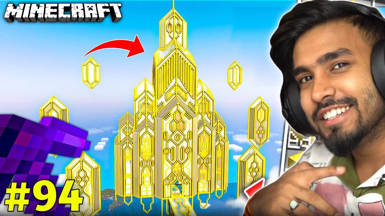 TECHNO GAMERZ BUILD A GOLD PALACE IN MINECRAFT I TECHNO GAMERZ I UJJWAL ...